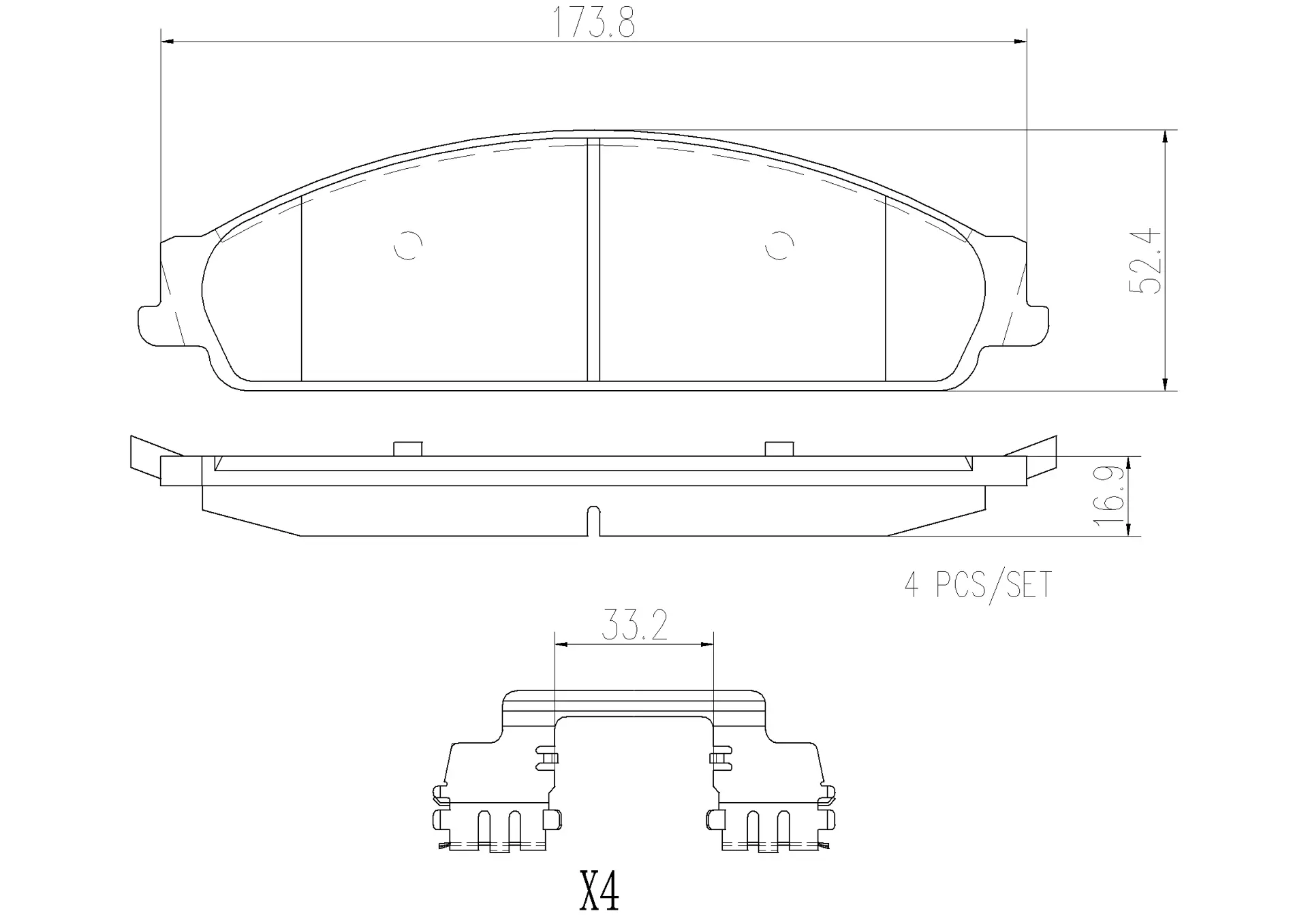 بطانة الفرامل Brembo P24120N