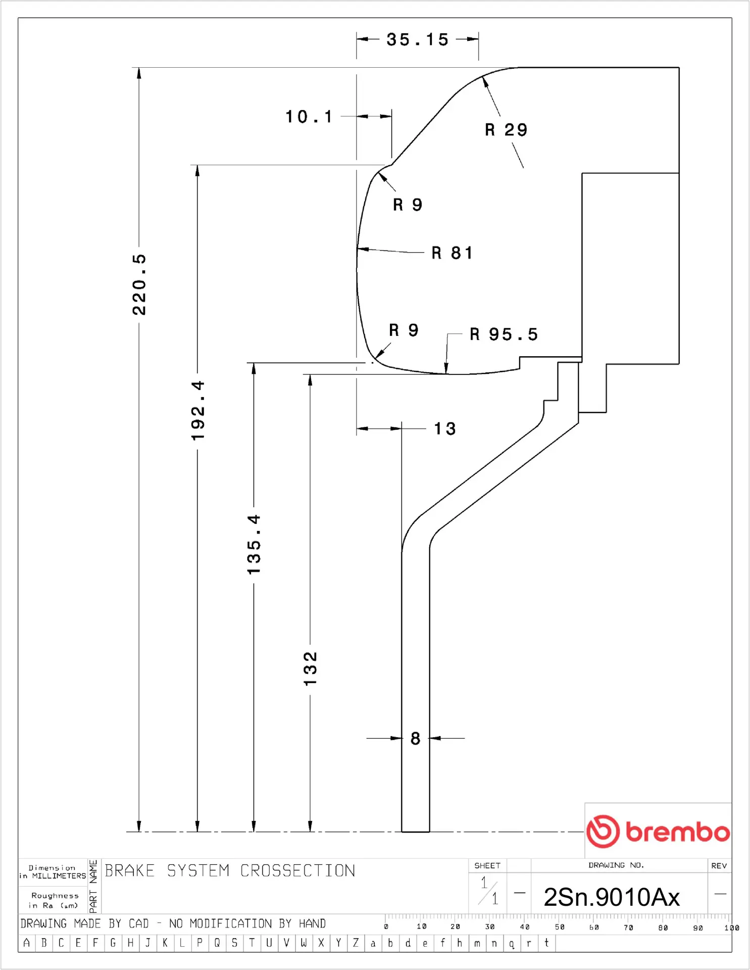SPORT | TY3 brake disc Brembo 2S2.9010A_