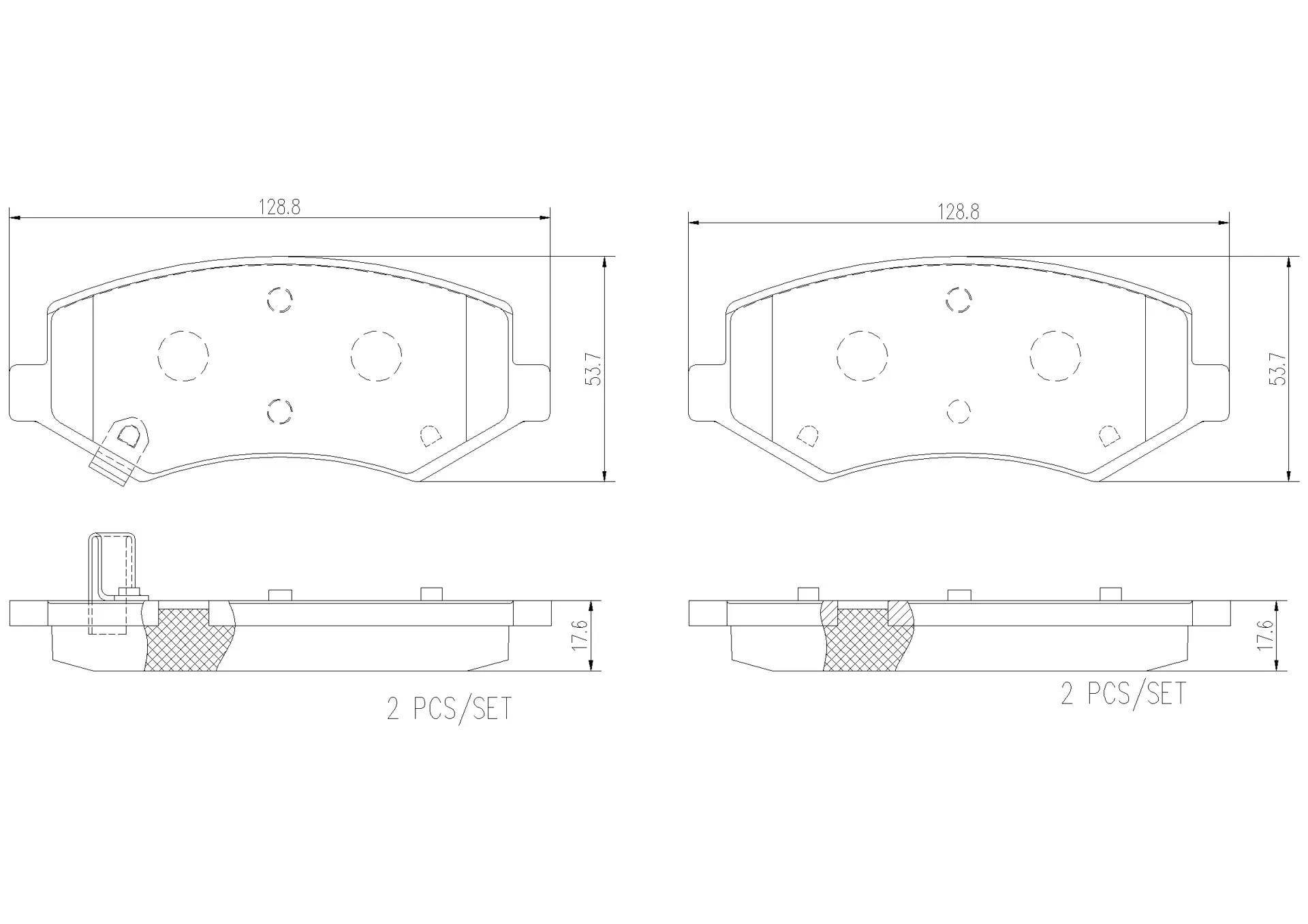 Brake pad Brembo P 90 001