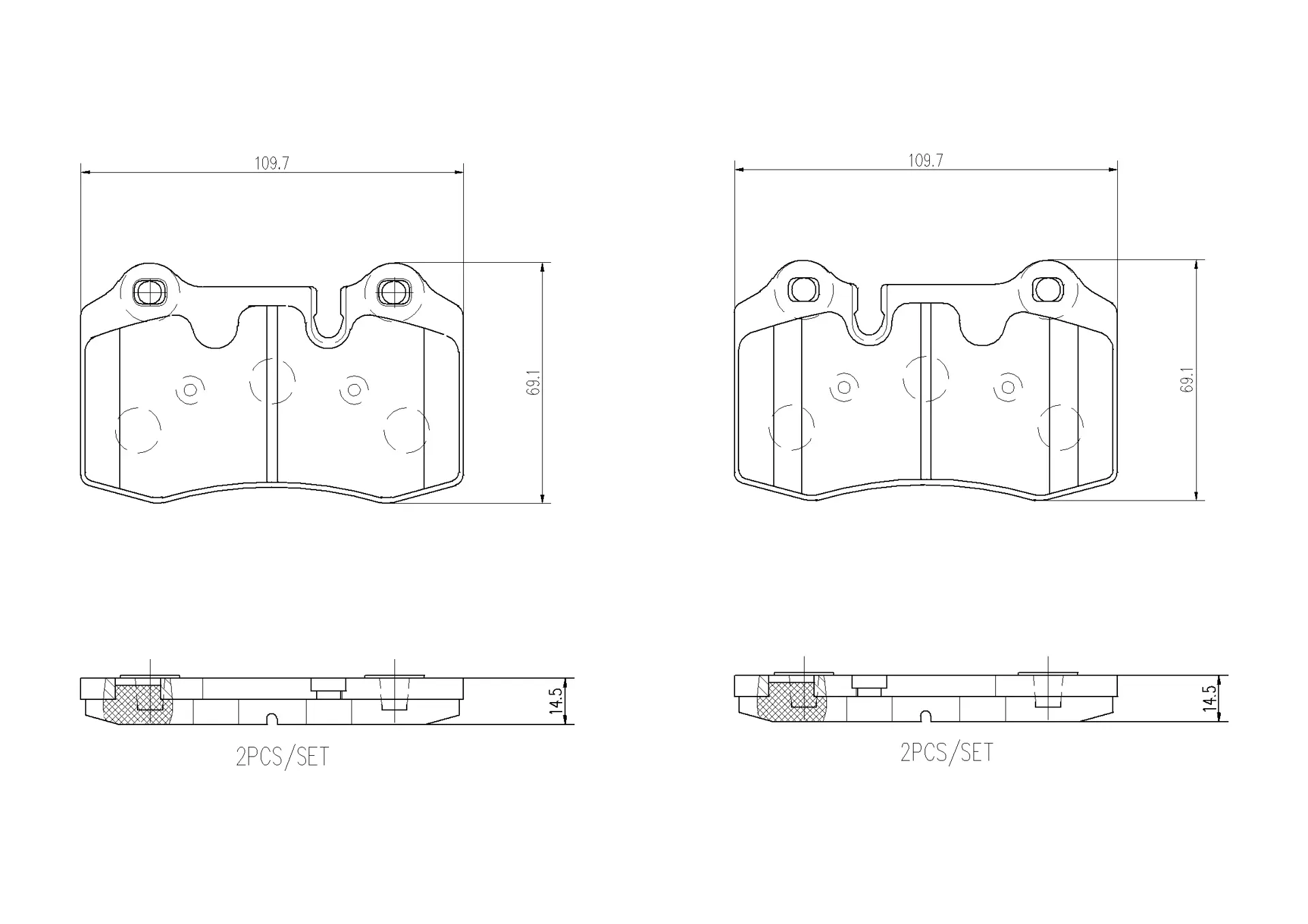 Brake pad Brembo P 02 003