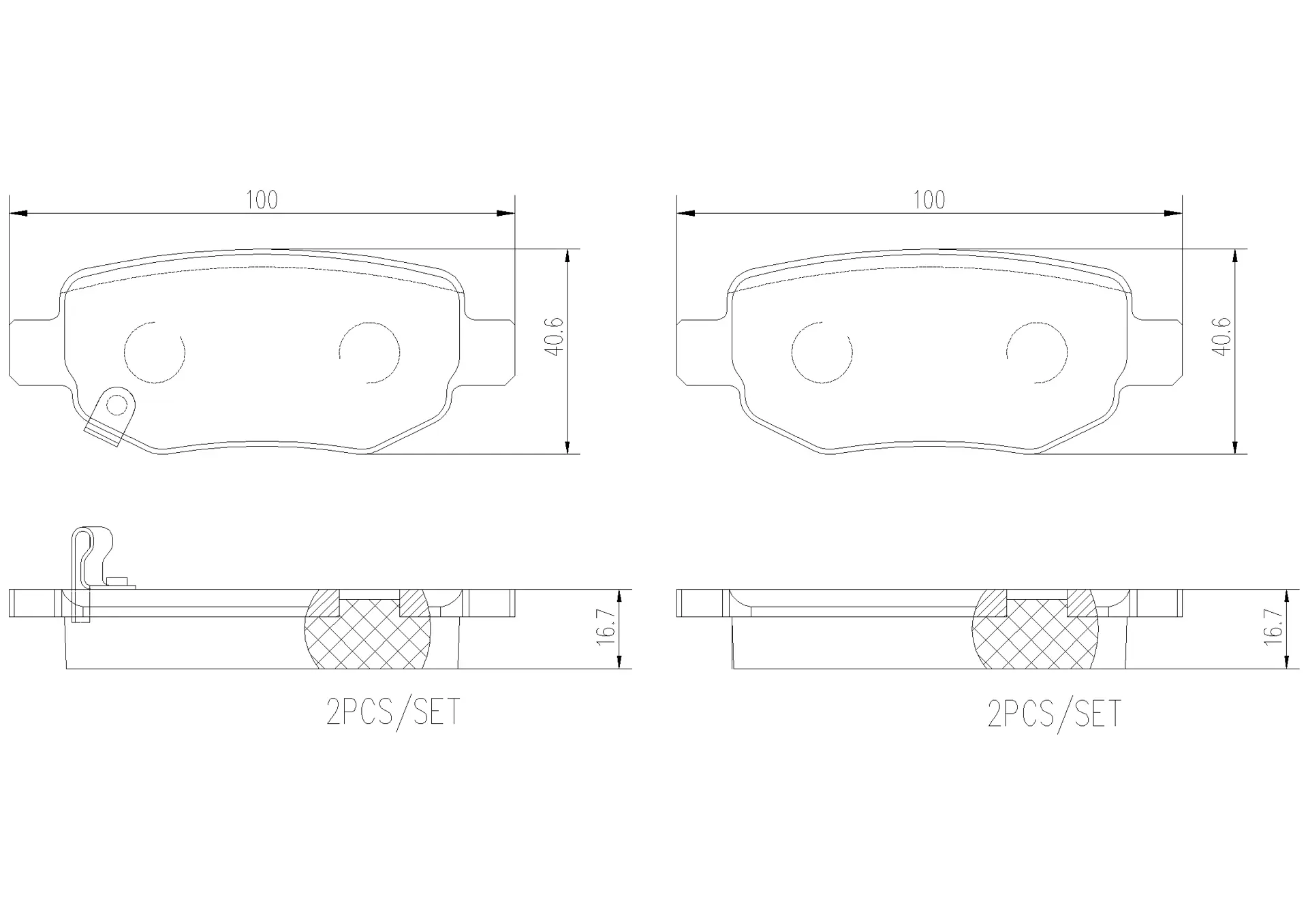 Brake pad Brembo P 20 001