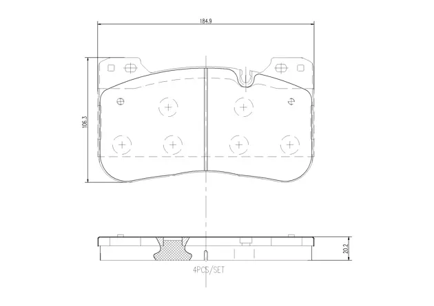 Brake pad Brembo P 06 100