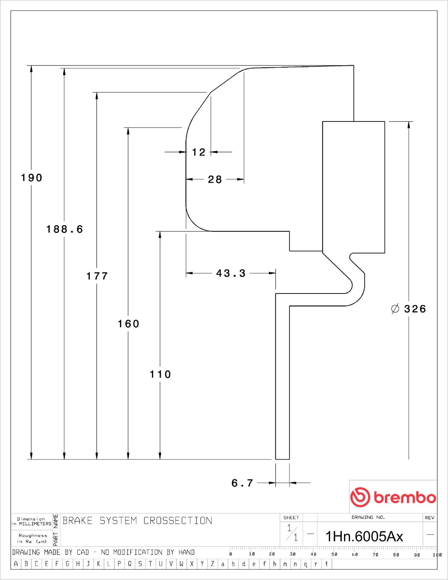 SPORT | TY3 diskahemlar Brembo 1H4.6005A_