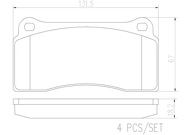 制动片布雷博P36018N